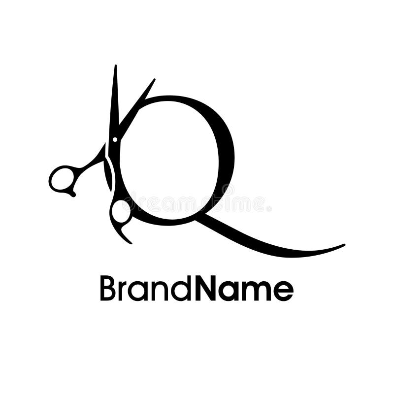 Modern and Luxury Initial Q Scissors Logo Stock Vector - Illustration ...