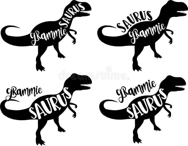 4 Styles Grammie Saurus, Family Saurus, Matching Family, Dinosaur ...