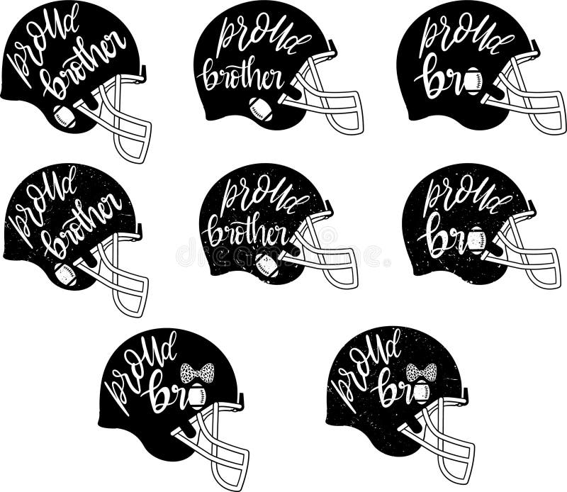 Proud Brother Football Helmet, Football Love, Proud Football Helmet ...