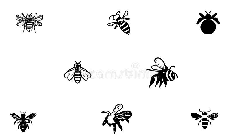 Ashy Mining Bee Play Icon Vector Illustration Stock Illustration ...