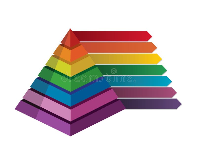 Colorful Infographics Pyramid Stock Vector - Illustration of element ...