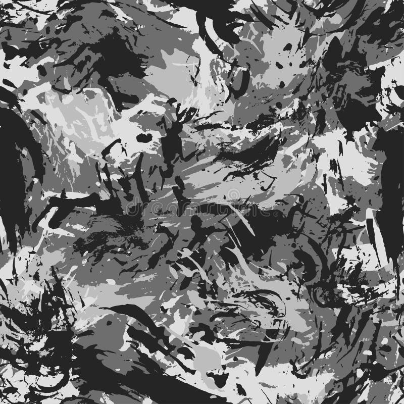 Urban Camouflage. Camo Military Protective. Black Stains Fashionable ...