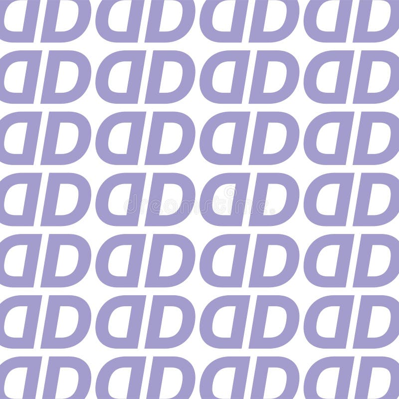 Seamless Pattern with Letters D. Vector Illustration. Stock Vector ...