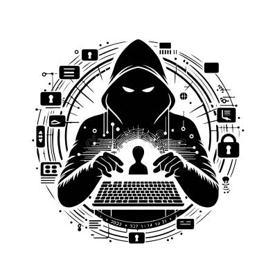 Cyber crime logo image stock vector. Illustration of hacker - 310157305