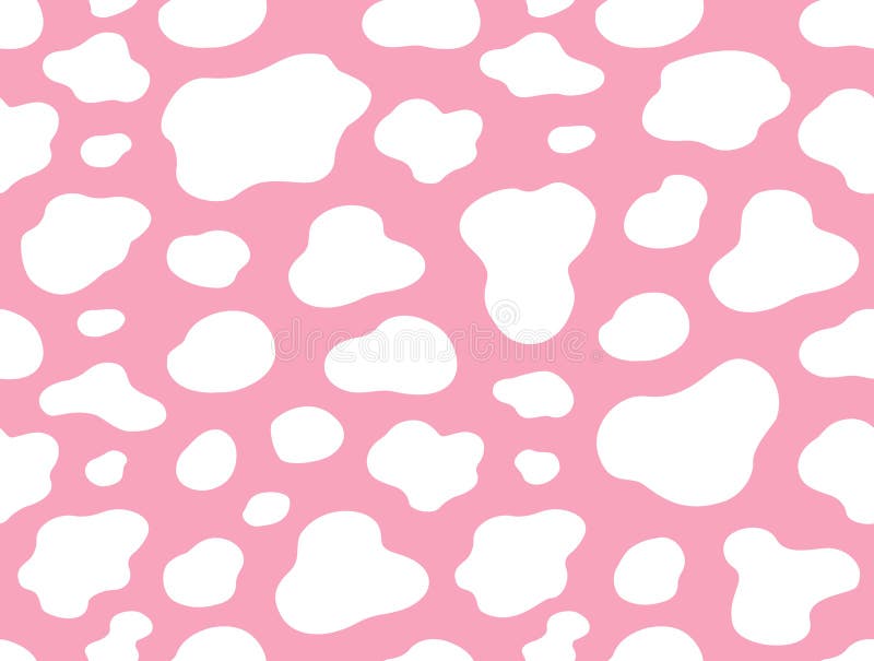 Texture Pink and White Cow Spot Repeated Seamless Pattern Dalmatian Dog ...