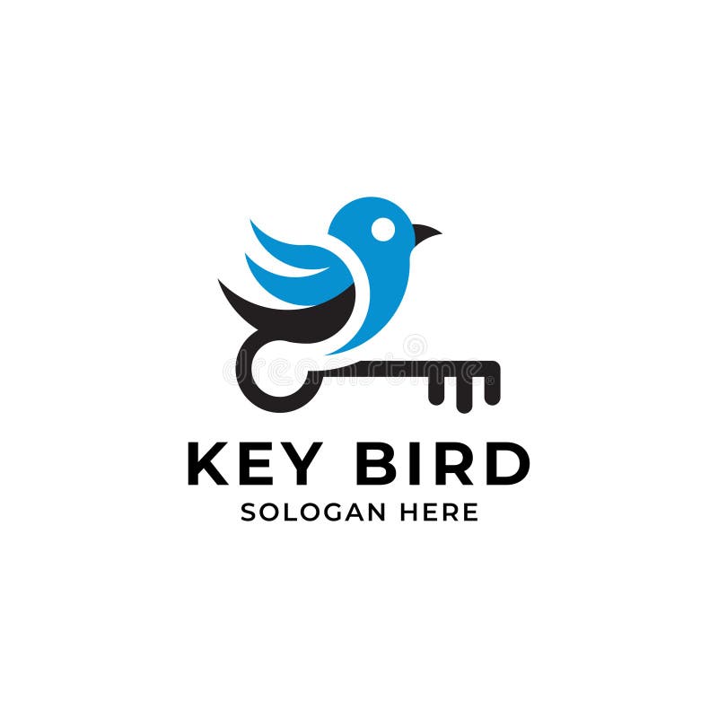 Key Bird Vector Illustration Logo Template Stock Vector - Illustration ...