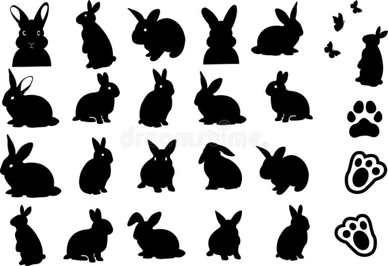 Rabbit, Easter Bunny Shape, Bunny Shape, Farmhouse, Farm Life Vector ...