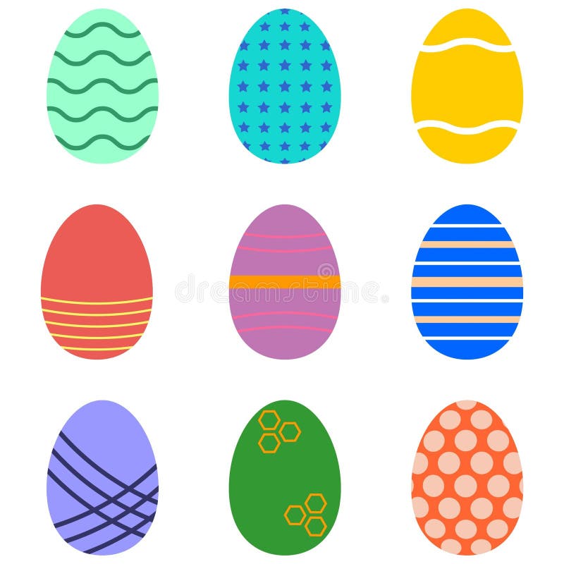 Easter s eggs stock vector. Illustration of orange, blue - 310513920