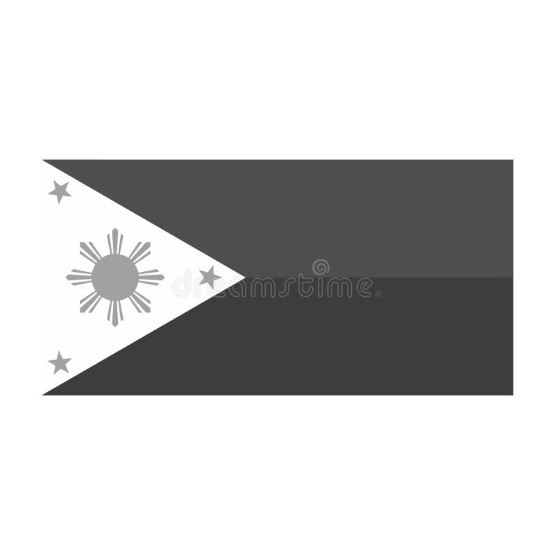 Philippines Flag Black White Stock Illustrations – 266 Philippines Flag ...