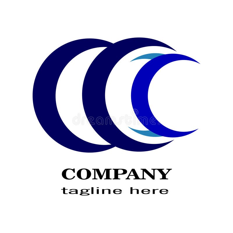 Triple Circle Blue Logo. Triple C Logo Stock Illustration ...