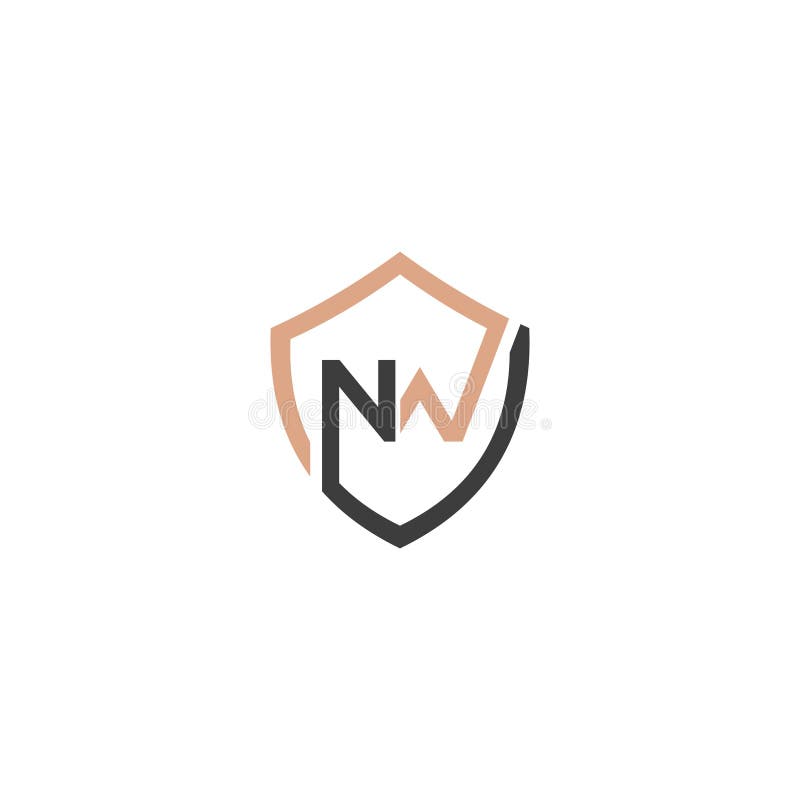Alphabet Initials Logo WN, NW, W and N Stock Illustration ...