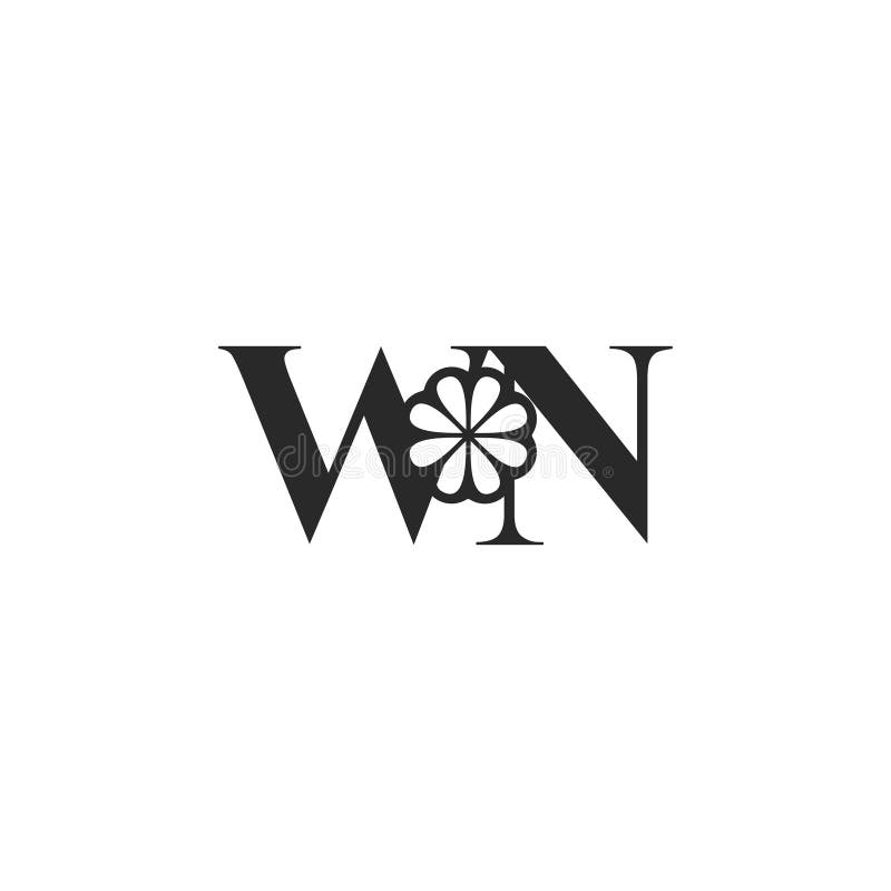 Alphabet Initials Logo WN, NW, W and N Stock Vector - Illustration of ...