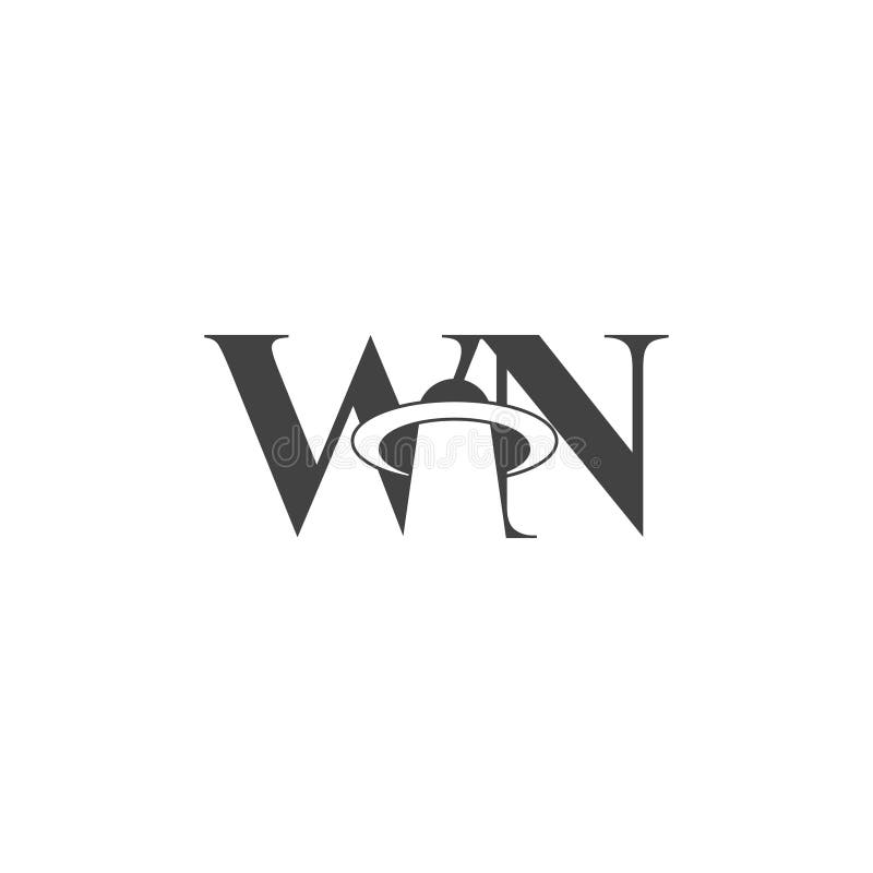Alphabet Initials Logo WN, NW, W and N Stock Vector - Illustration of ...