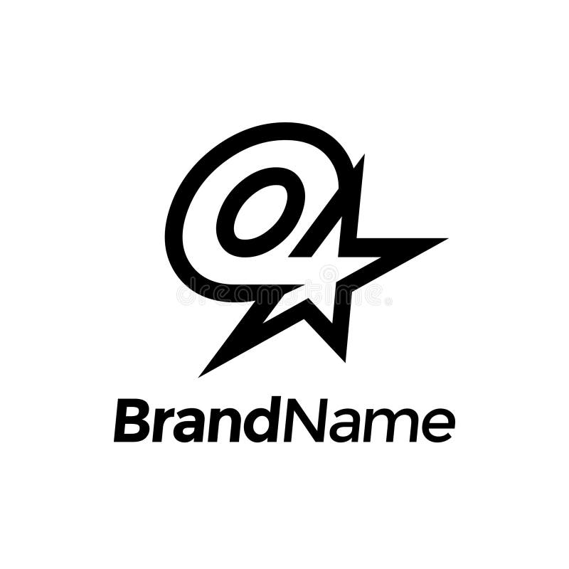 Modern and Stylist Initial O Star Logo Stock Vector - Illustration of ...