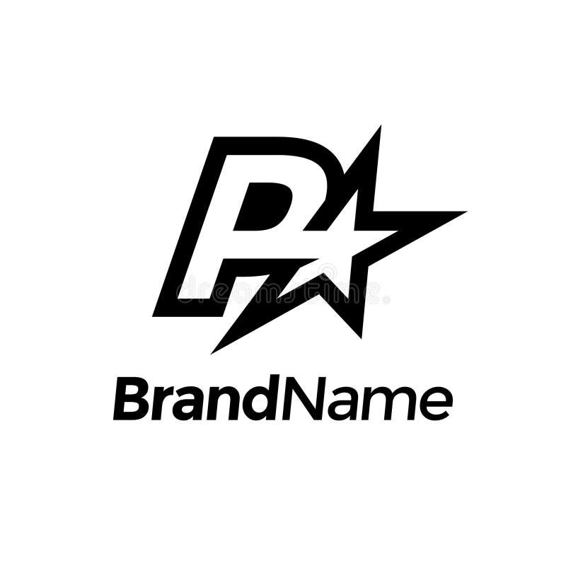 Modern and Stylist Initial P Star Logo Stock Vector - Illustration of ...