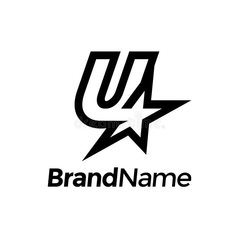 Modern and Stylist Initial U Star Logo Stock Vector - Illustration of ...