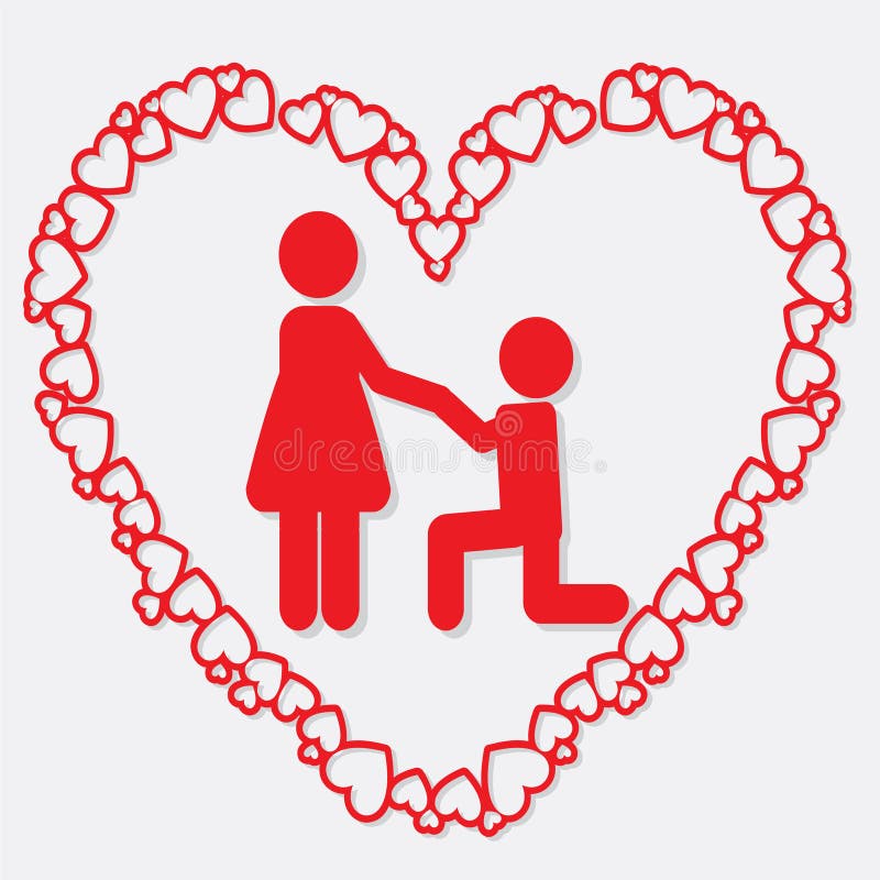 Vector Design Template Illustration of Beautiful Love and Soul Mates ...