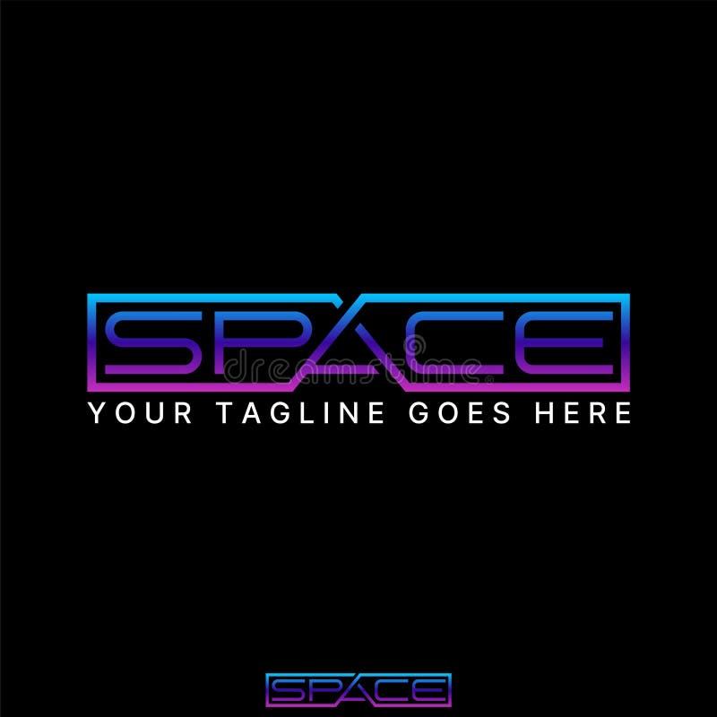 Word Letter Text Space with Line. Related Typography Monogram ...