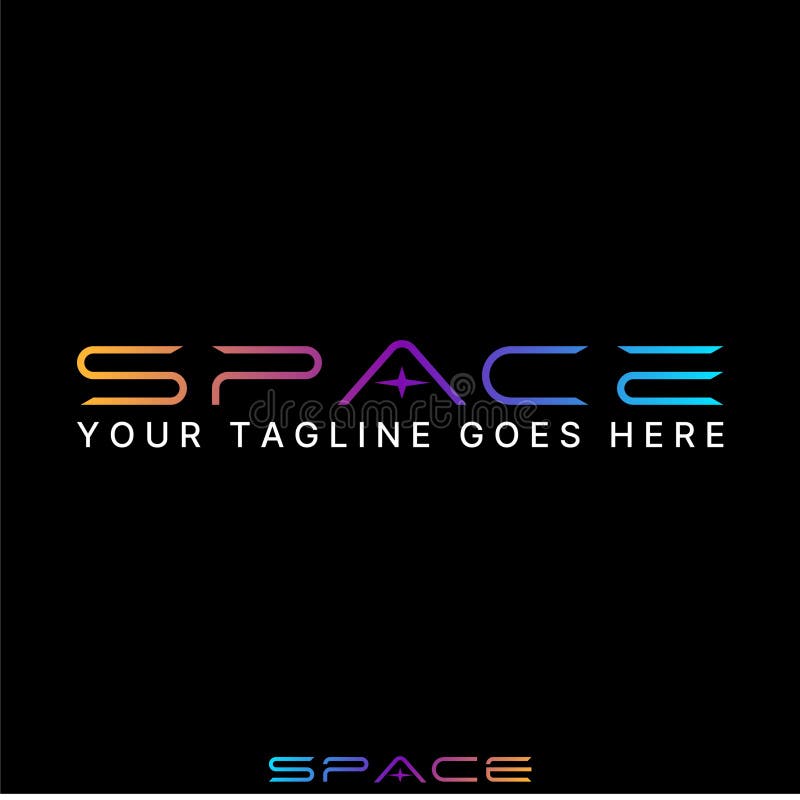 Word Letter Text Space with Star. Related Typography Monogram ...