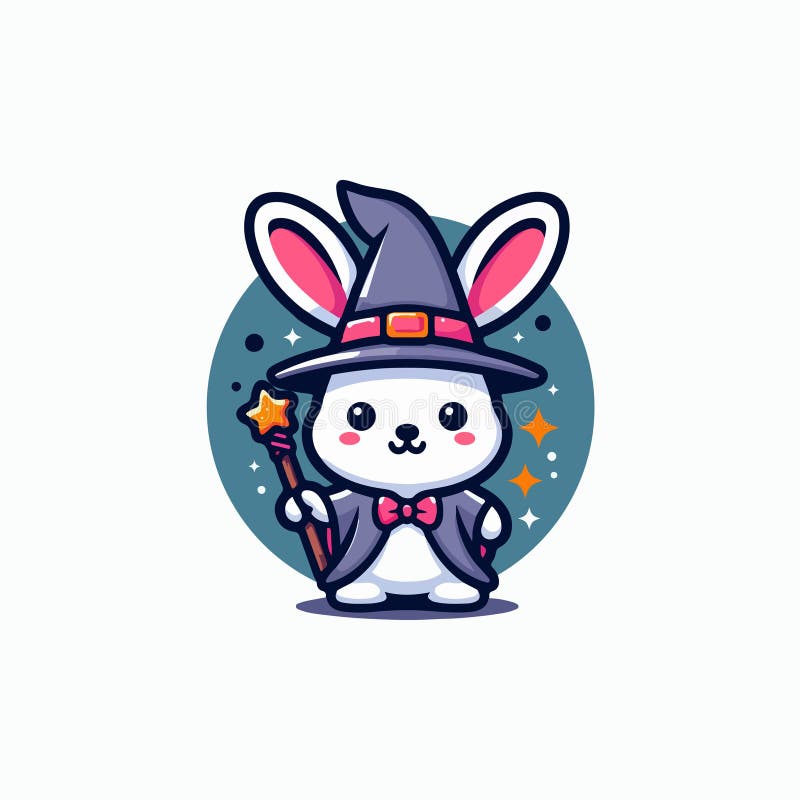 Cute witch bunny stock vector. Illustration of witch - 311259089