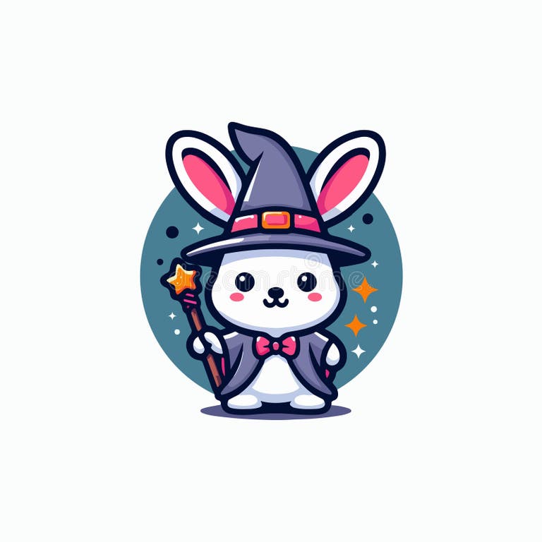 Cute witch bunny stock vector. Illustration of witch - 311259089