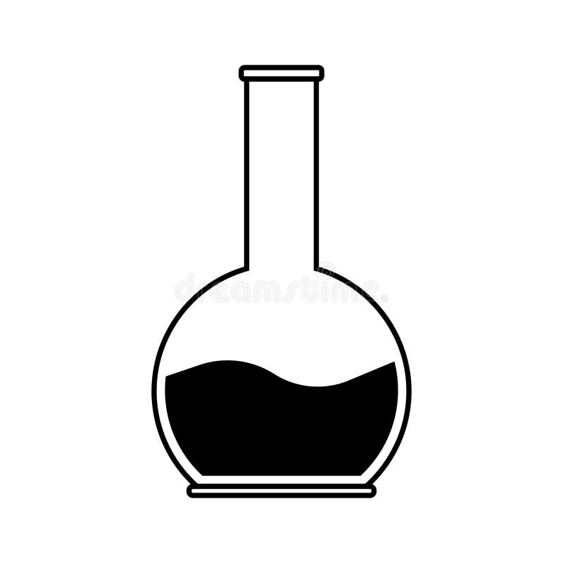 Laboratory Flask Icon Vector Stock Illustration - Illustration of ...