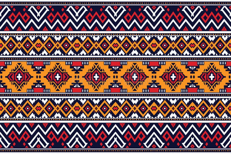American Indian Pattern Tribal Ethnic Motifs Geometric Vector ...