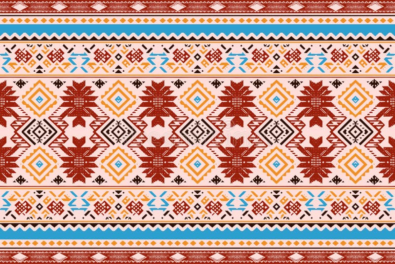 American Indian Pattern Tribal Ethnic Motifs Geometric Vector ...