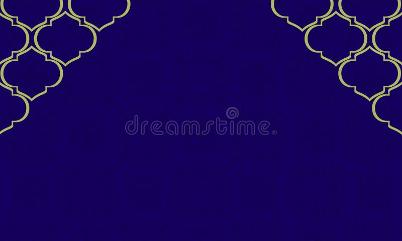 Arabic Pattern on Blue Background, Islamic Background Stock Vector ...