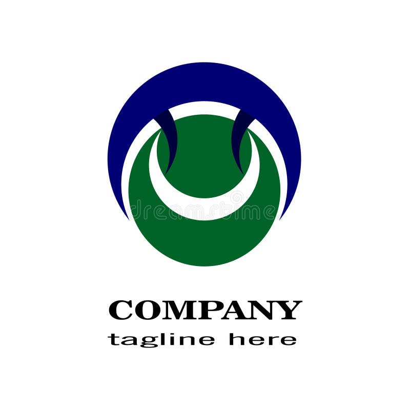 Abstract Metallic Gradient Blue Green Logo Design. Stock Vector ...