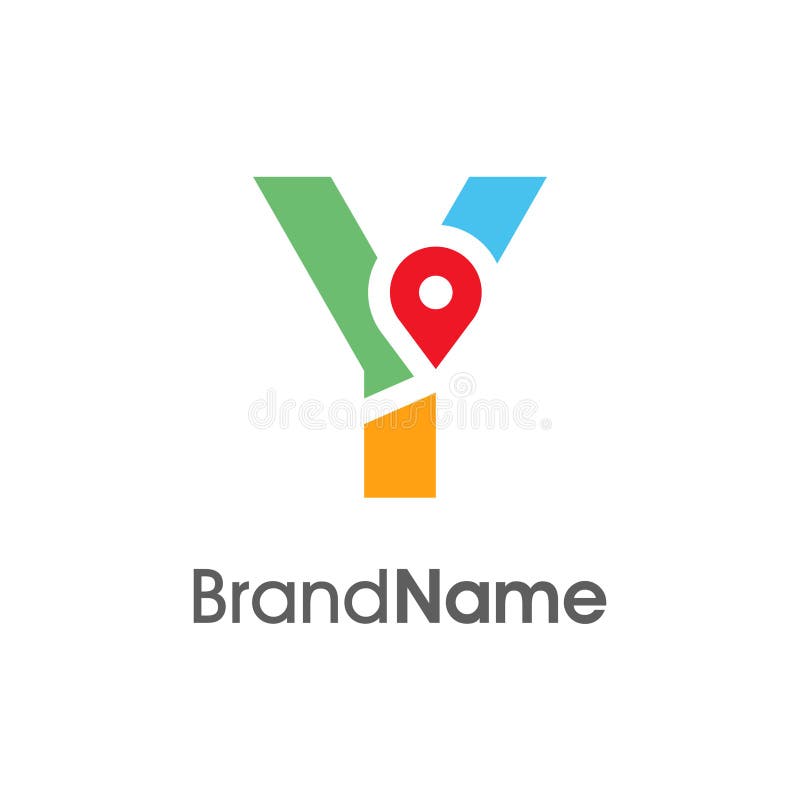 Modern Initial Y Maps Location Logo Stock Vector - Illustration of ...