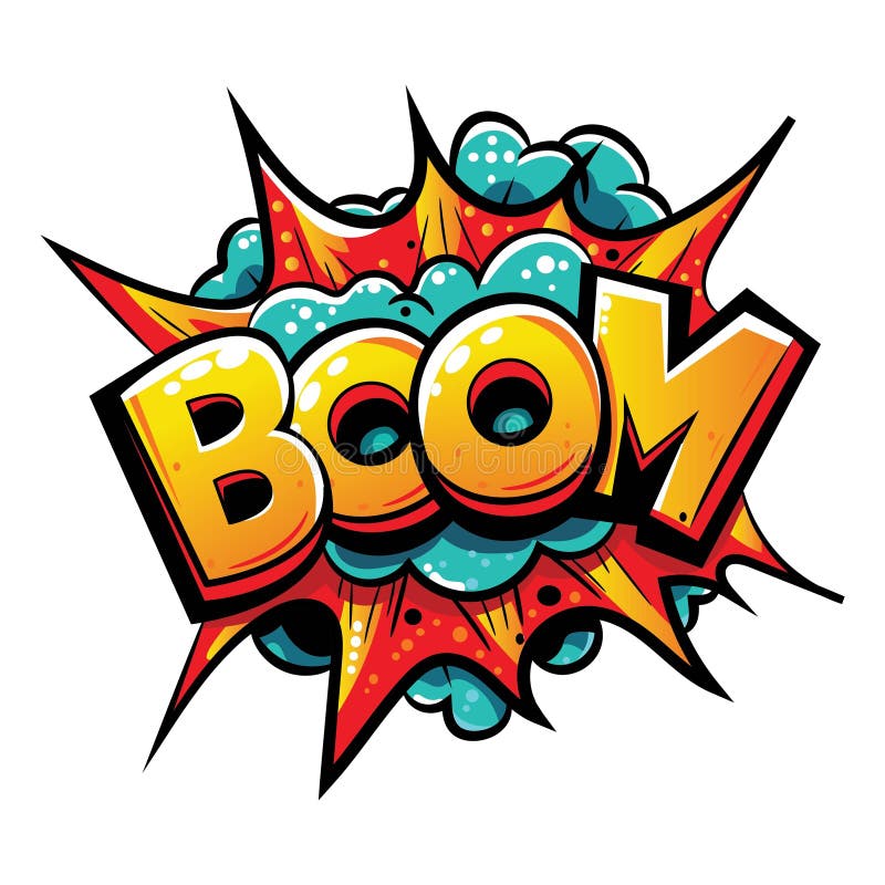 Boom Graffiti Text Vector Design Illustration Stock Vector ...