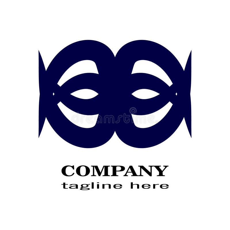 Blue Shape Unity Logo. Icon. Elegant Design Stock Vector - Illustration ...