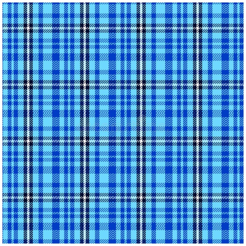 Classic Blue and White Checkered Plaid Seamless Pattern Stock Vector ...