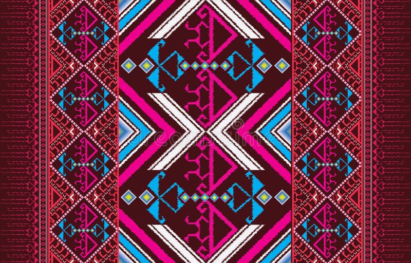 Peruvian American Indian Pattern Tribal Ethnic Motifs Geometric Vector ...