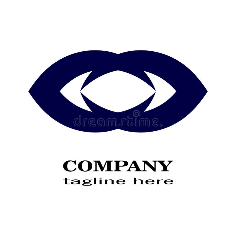 Geometry Blue Logo. Eye Logo. Vector Illustration Stock Vector ...