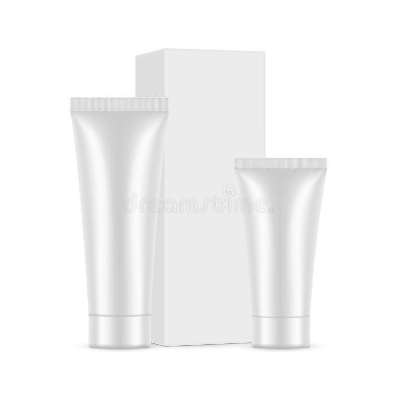 Cosmetic Tubes, Packaging Box, Front and Side View Stock Vector ...