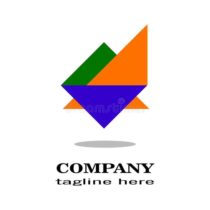 Shape Logo Design. Triangle Color Sign Stock Vector - Illustration of ...