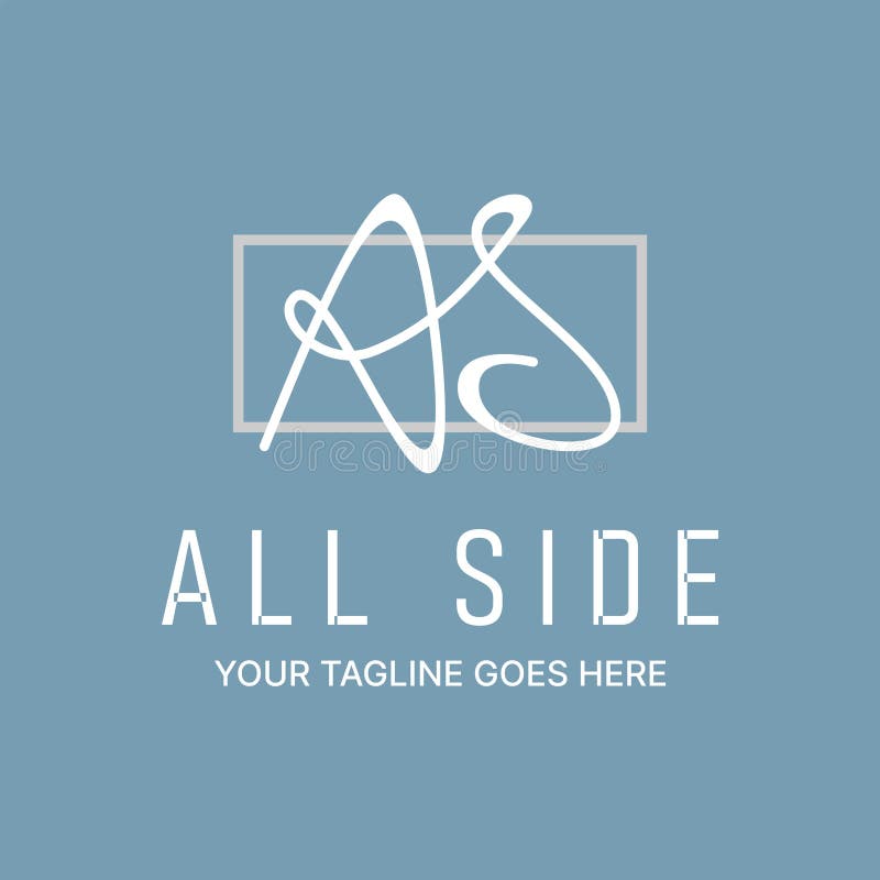 Letter Initial AS Handwritten Line Art Font Related To Typography ...