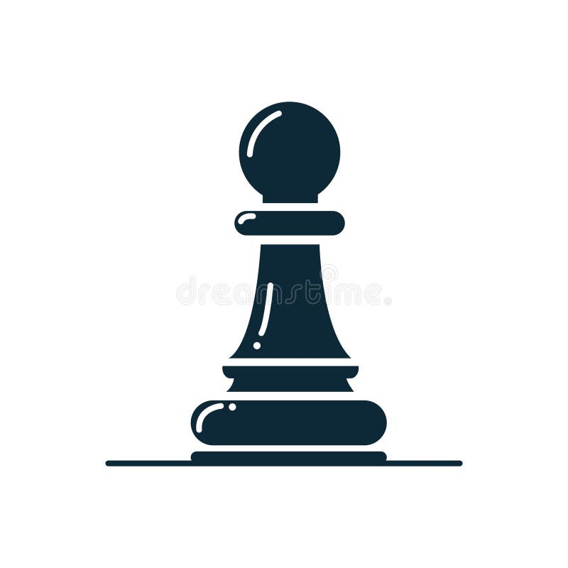 Chess Pawn Vector Design, Icon Illustration Stock Vector - Illustration ...