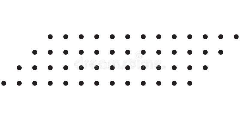 Dotted Decorative Element, Shape Combined from Dots Stock Vector ...