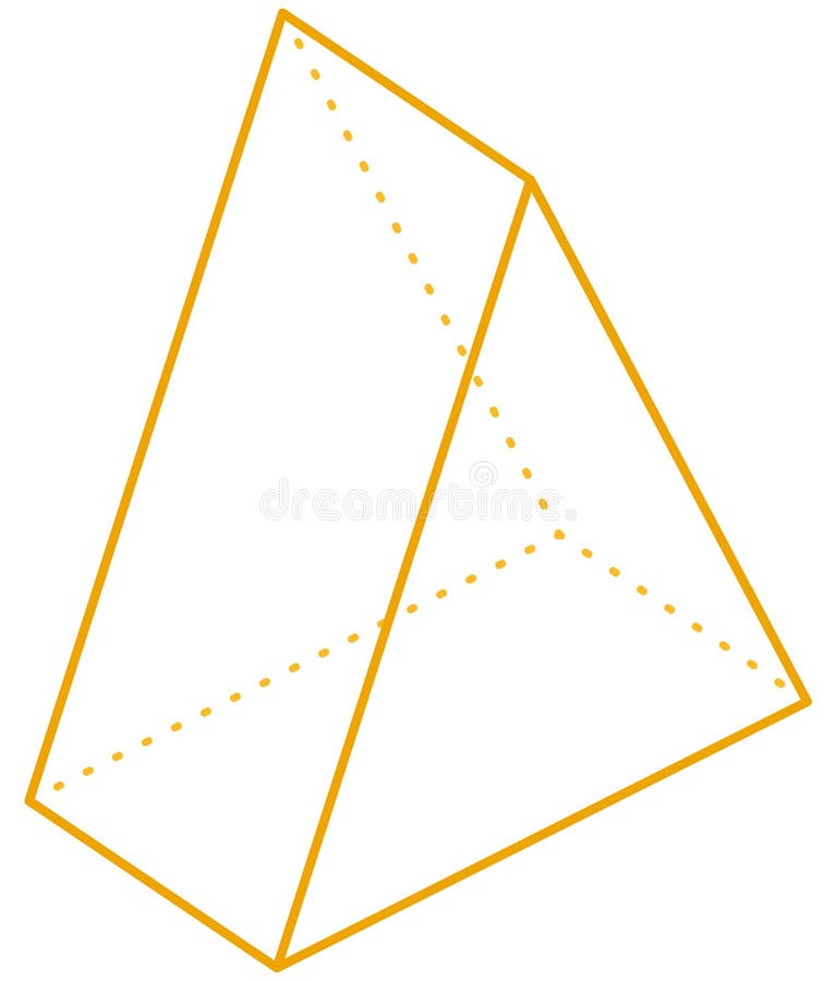 Geometric Figure of a Pyramid, Triangle in the Form of a Rhombus Stock ...