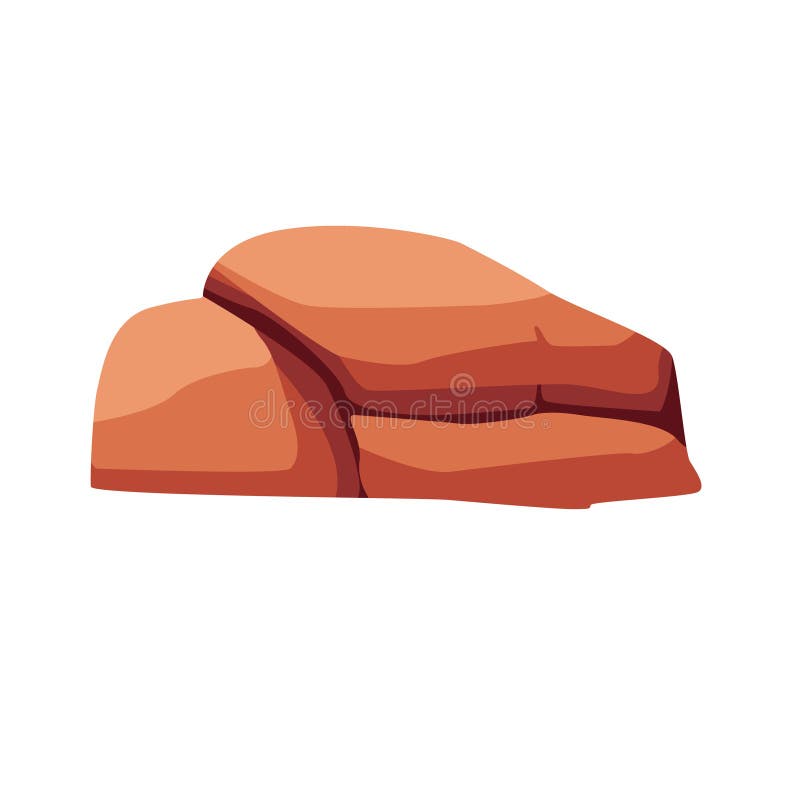 Desert Rock Cliff Vector Illustration, Stone Formation Image Stock ...
