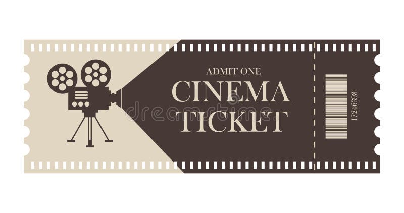 Cinema Ticket Design. Movie Ticket Template. Creative Ticket Template ...