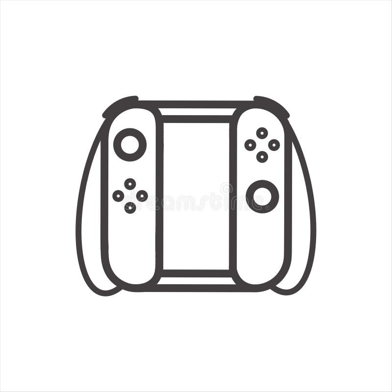 Nintendo Switch Icon. Game Symbol, Logo Illustration. Editable Stroke ...