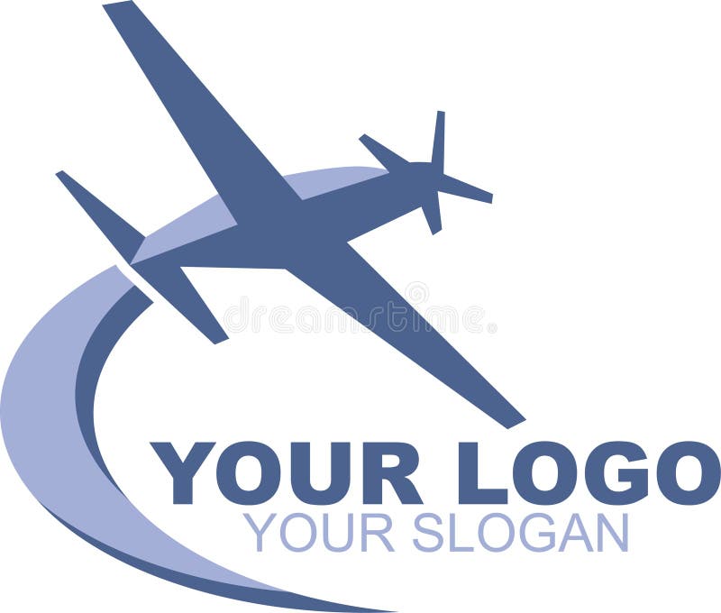 Air Plane Logo Concept Illustration Stock Illustration - Illustration ...