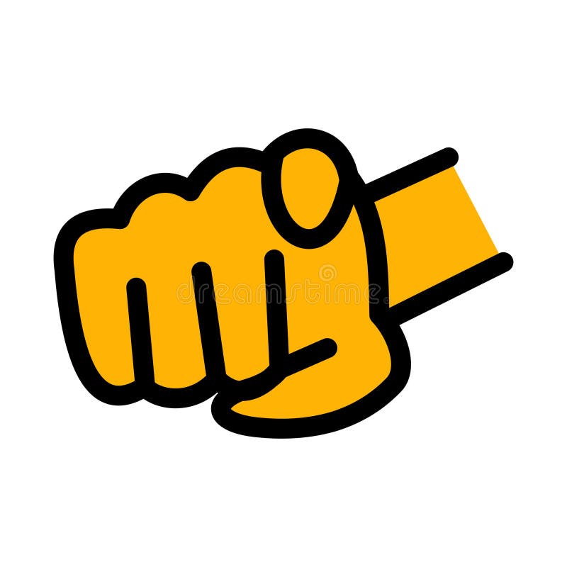 Orange Hand Shaped Pointer Template. Pointer Icon, Pointer Symbol, User ...