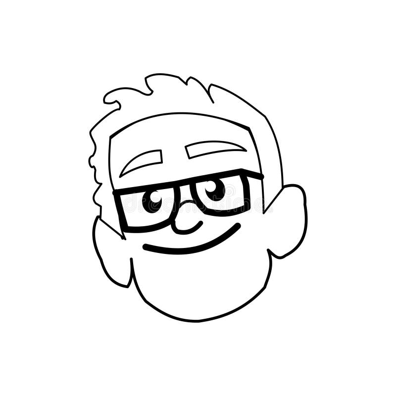 Father Face Cartoon with Happiness. Illustration of Happy Family ...