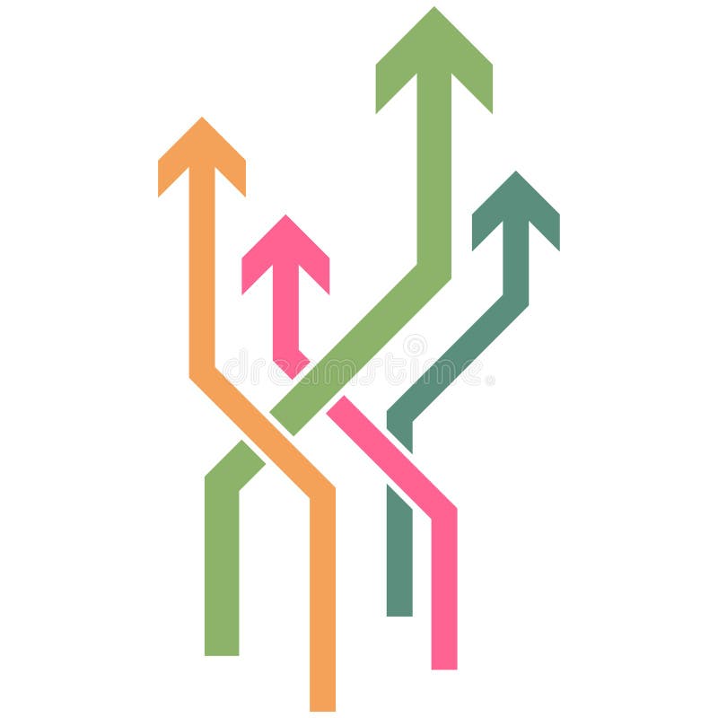 Upward Arrows Pointing To Above Direction, the Sign of Growth in ...