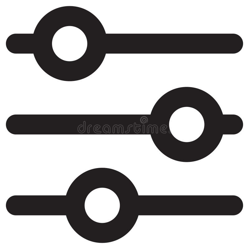 Control Panel for Setting and Tuning of Technology Devices Stock Vector ...